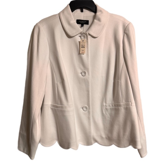 Talbots | Jackets & Coats | Talbots Petites White Jacket | Poshmark